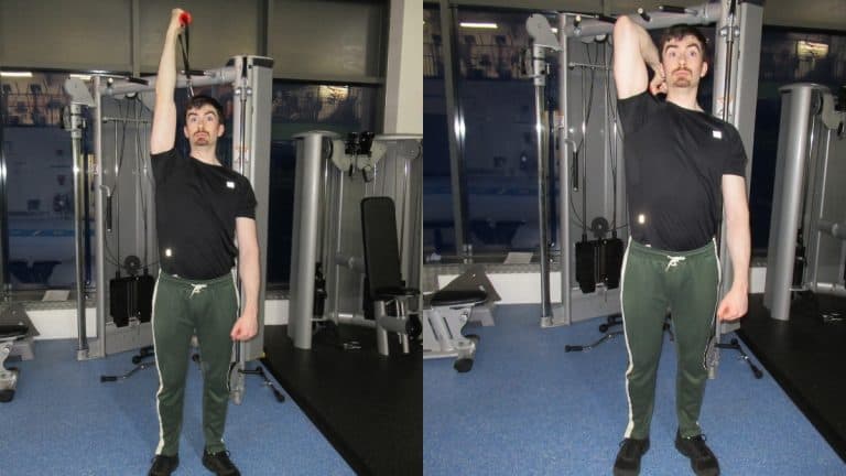 One Arm Overhead Cable Tricep Extension Tutorial