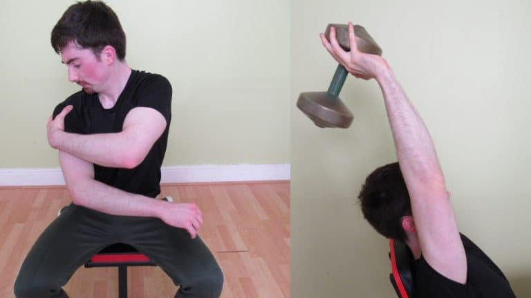 One Arm Seated Dumbbell Tricep Extension Tutorial