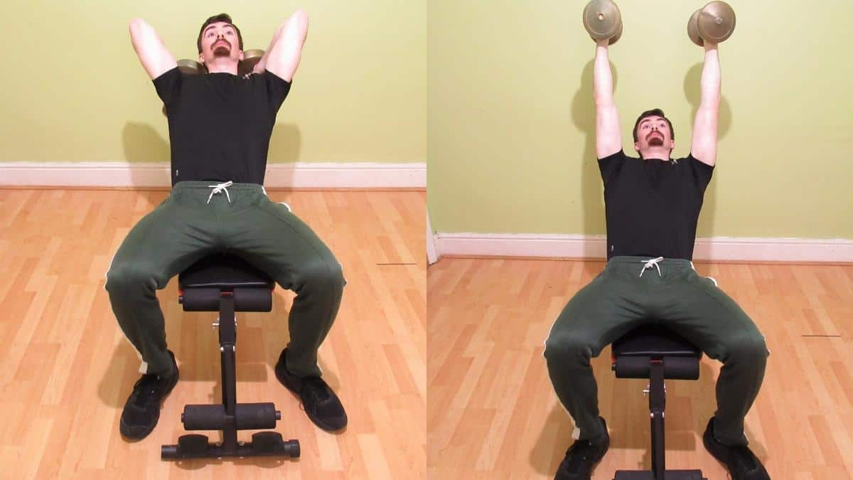 Incline Dumbbell Tricep Extension Tutorial Incline Dumbbell Tricep Extension Tutorial