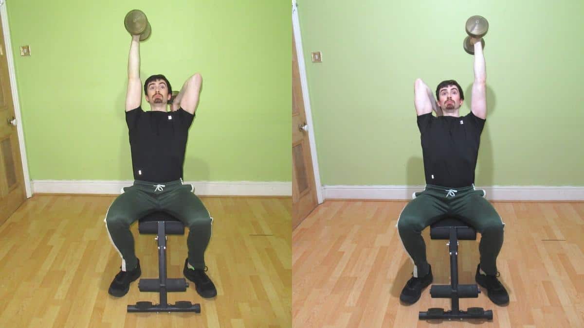 Incline Dumbbell Tricep Extension Tutorial Incline Dumbbell Tricep Extension Tutorial