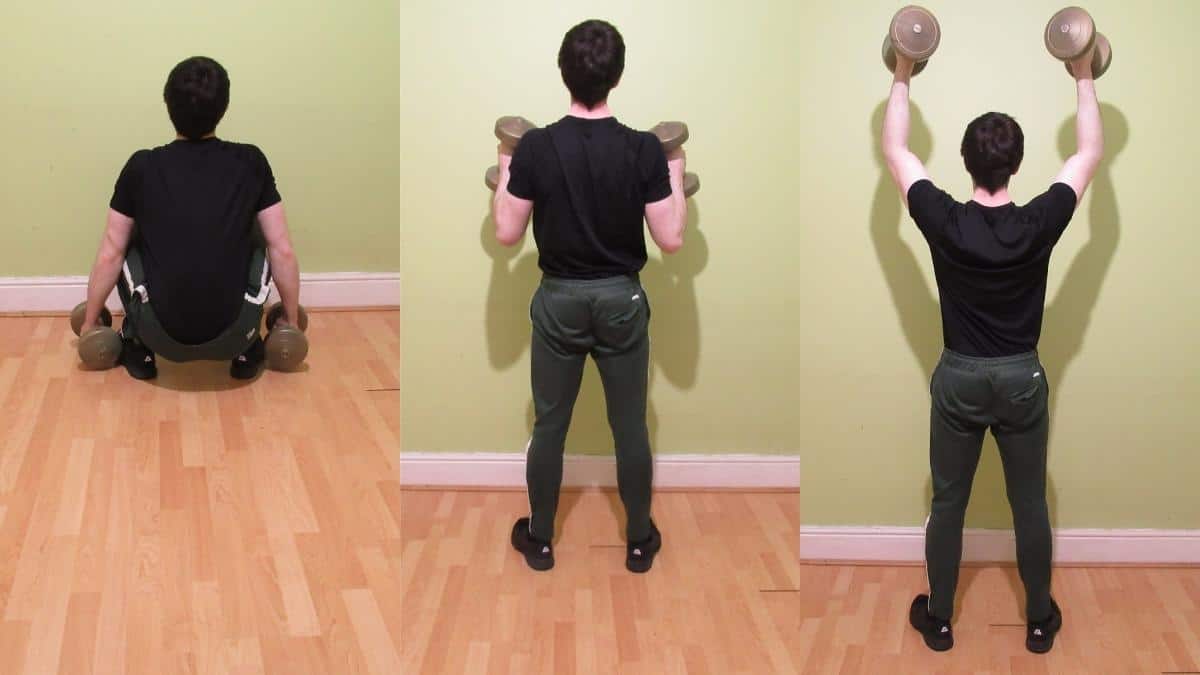 Dumbbell Squat Curl Press Tutorial And Variations