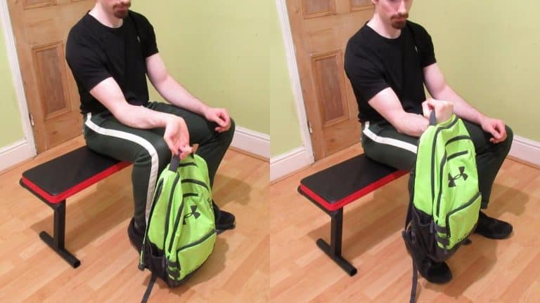 Forearm Workout With a Backpack (Zero Equipment)